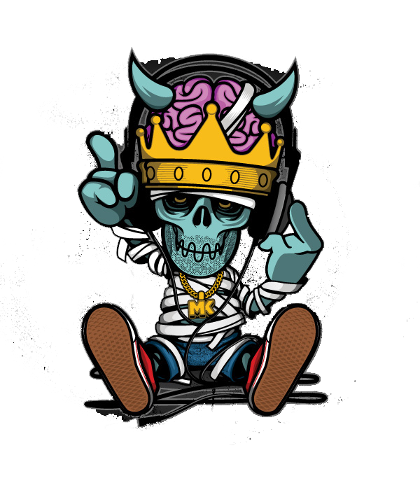 Download Free Hip Skull Rapper Illustration Graffiti Hop Cartoon ICON ...