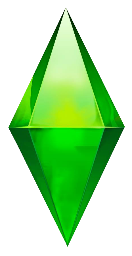Download Free Sims Triangle Green Social Download HQ PNG ICON favicon ...