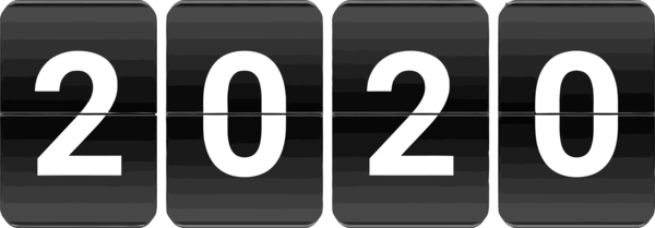 Download New Years 2020 Text Font Line For Happy Year Day 2020 HQ PNG ...