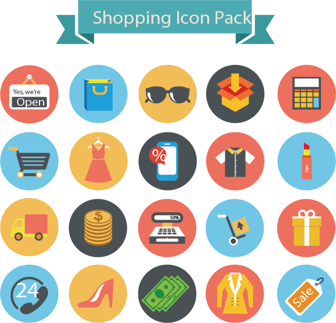 Flat Icons Shopping Icon PNG Image High Quality Transparent HQ PNG ...